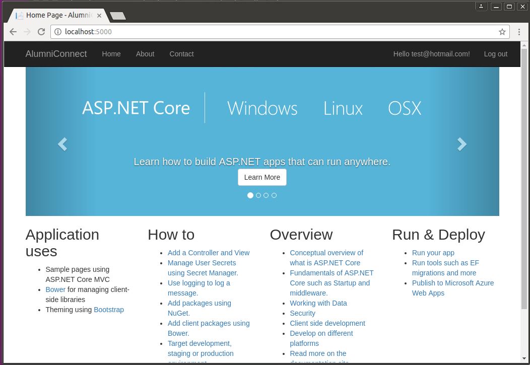 Building An Asp Core 1 1 Application With Postgresql
